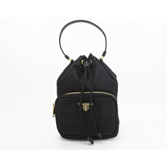 Prada | Bags | Prada Drawstring Shoulder Bag Black | Poshmark